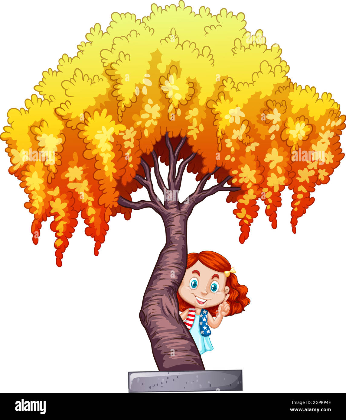 Willow tree illustration hi-res stock photography and images - Alamy