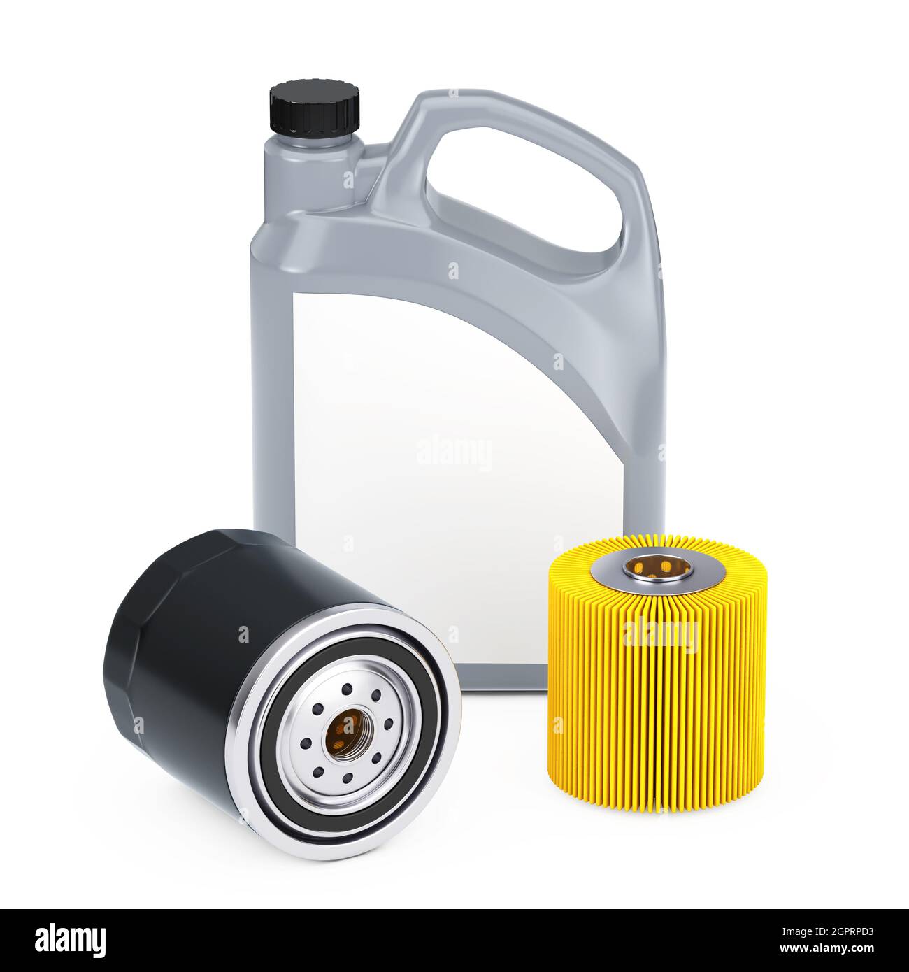 Automobile Motor Oil Plastic Canister, Filter Element and New Oil ...
