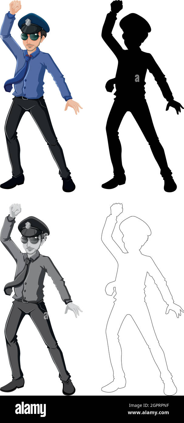 Vector office male worker Stock Vector Images - Alamy