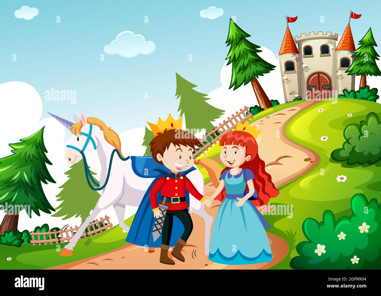 Fairytale illustration hi-res stock photography and images - Alamy