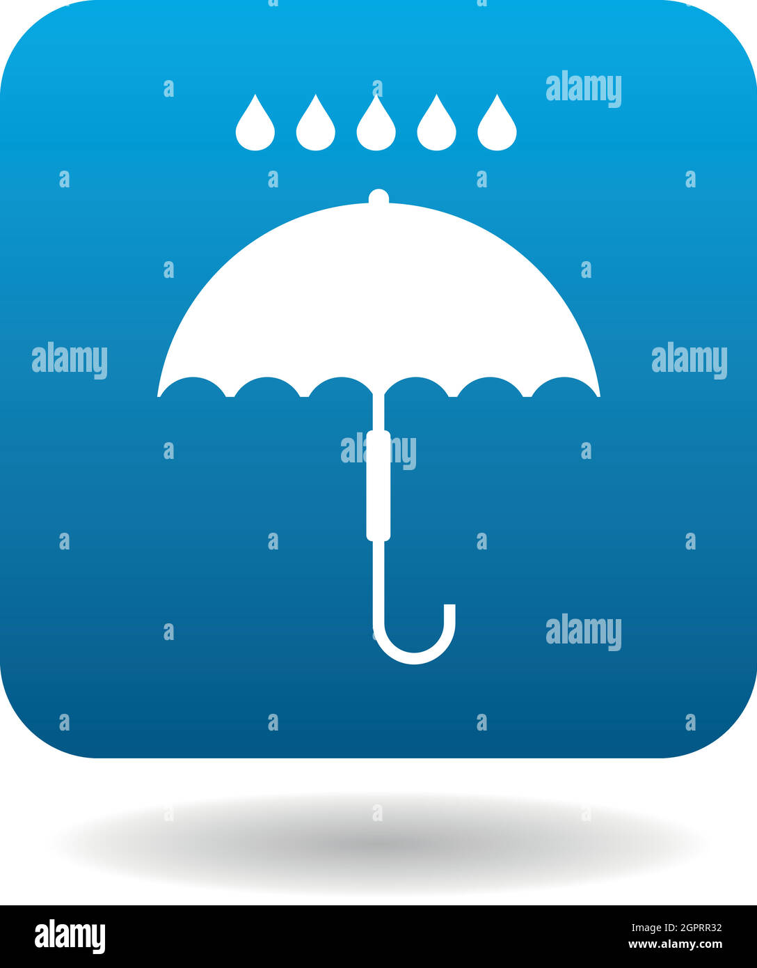 Umbrella icon in simple style Stock Vector Image & Art - Alamy