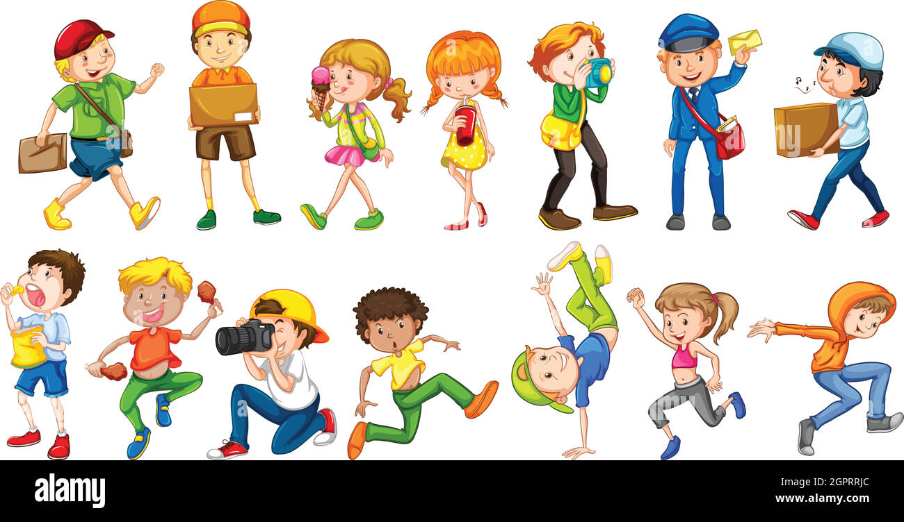 Set of people character Stock Vector Image & Art - Alamy
