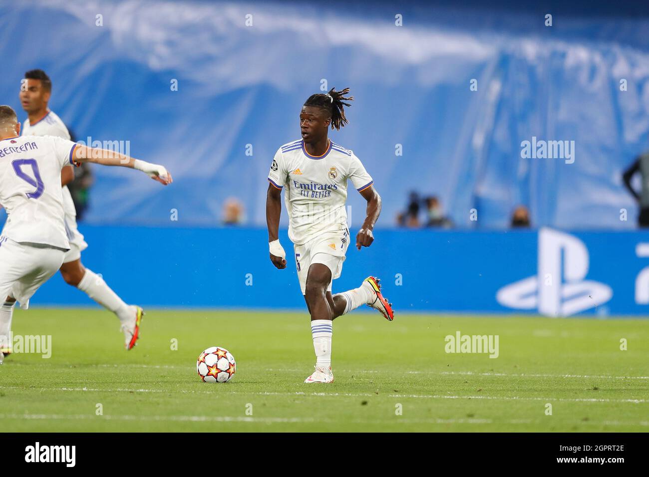 Madrid, Spain. 28th Sep, 2020. Eduardo Camavinga (Real) Football/Soccer ...