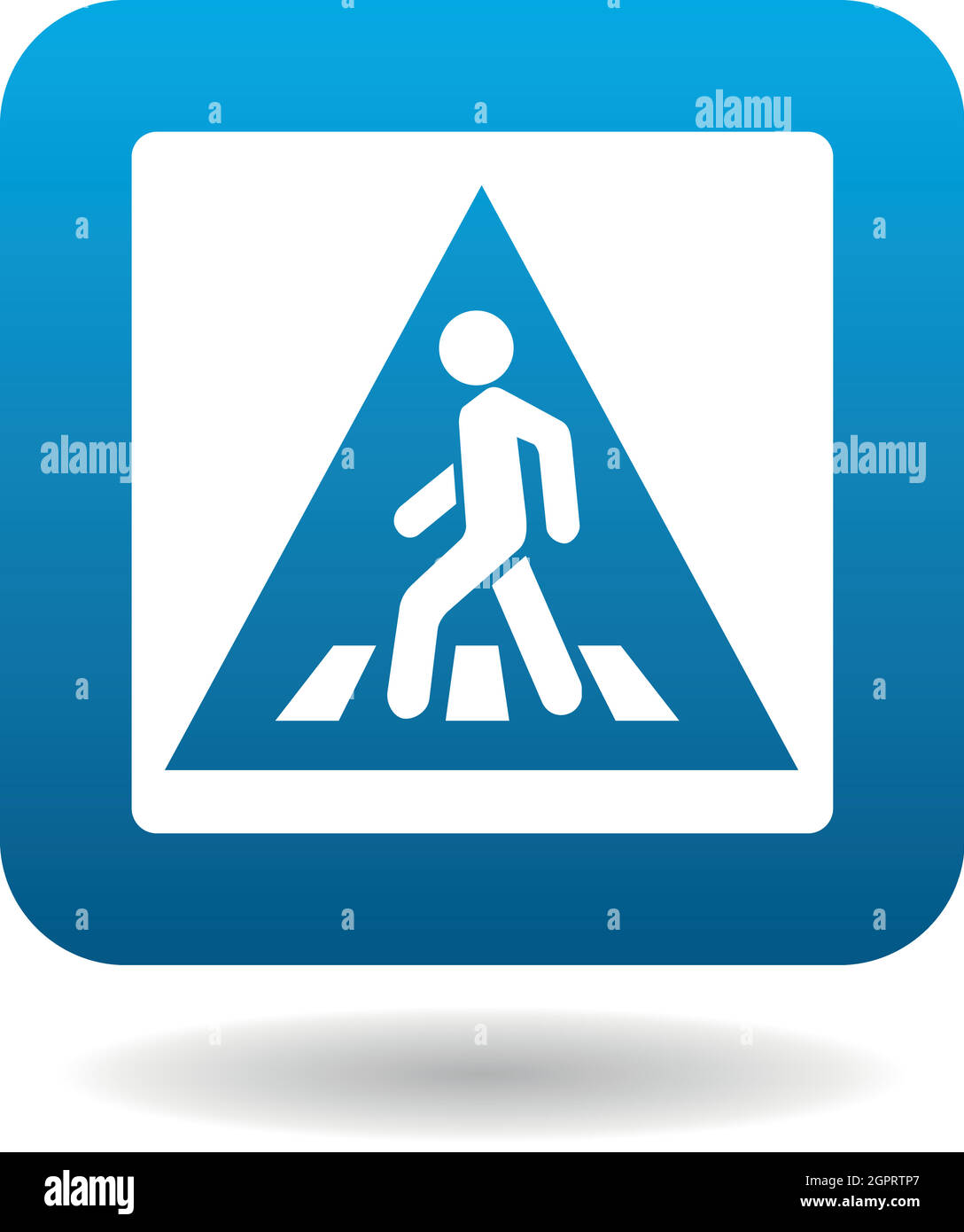 Pedestrian crossing sign vector hi-res stock photography and images - Alamy