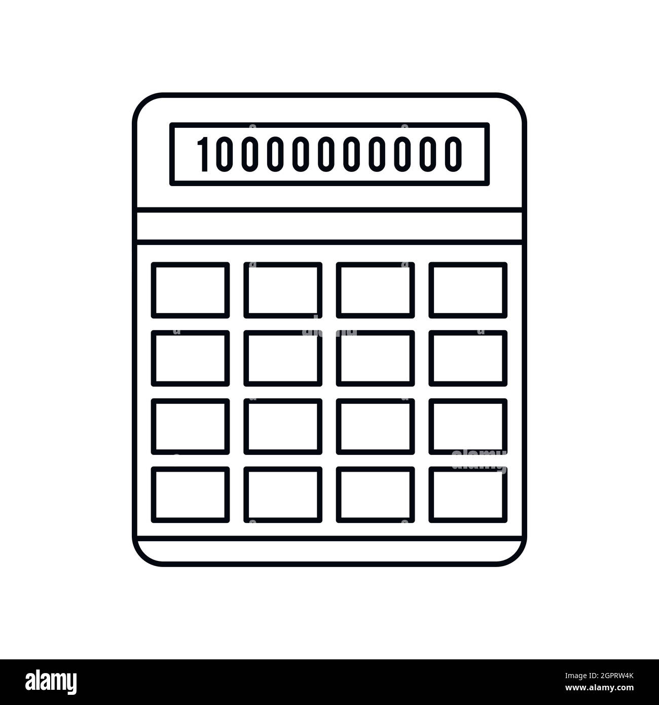 Calculator tool vector concept Cut Out Stock Images & Pictures - Alamy