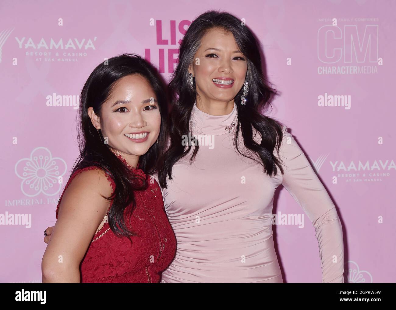 LOS ANGELES, CA - SEPTEMBER 29: Sylvia Kwan (L) and Kelly Hu attend the ...