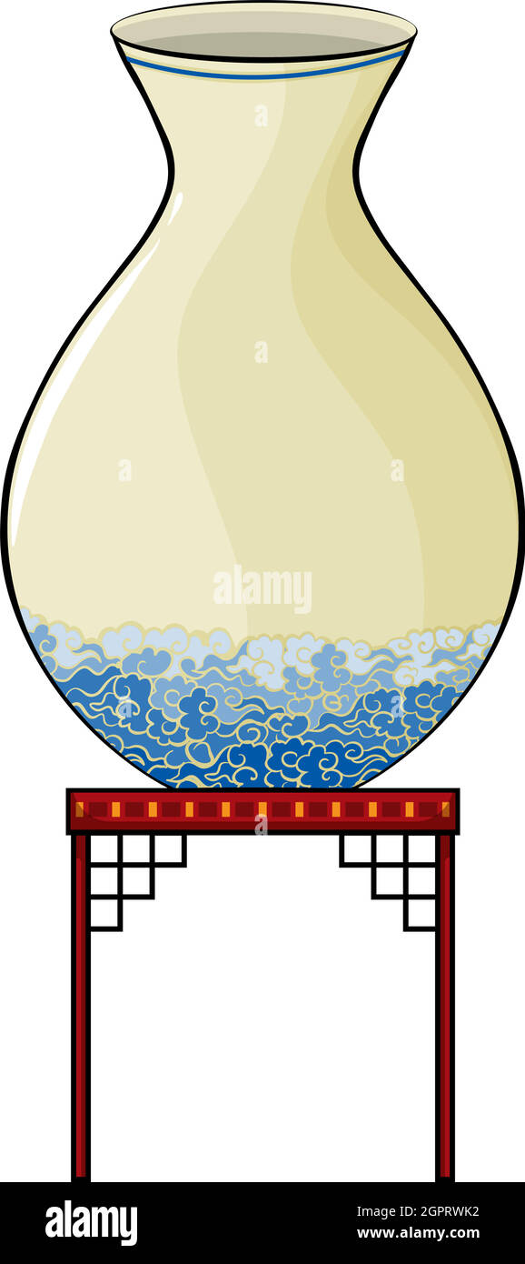 Big vase on background Stock Vector Images - Alamy