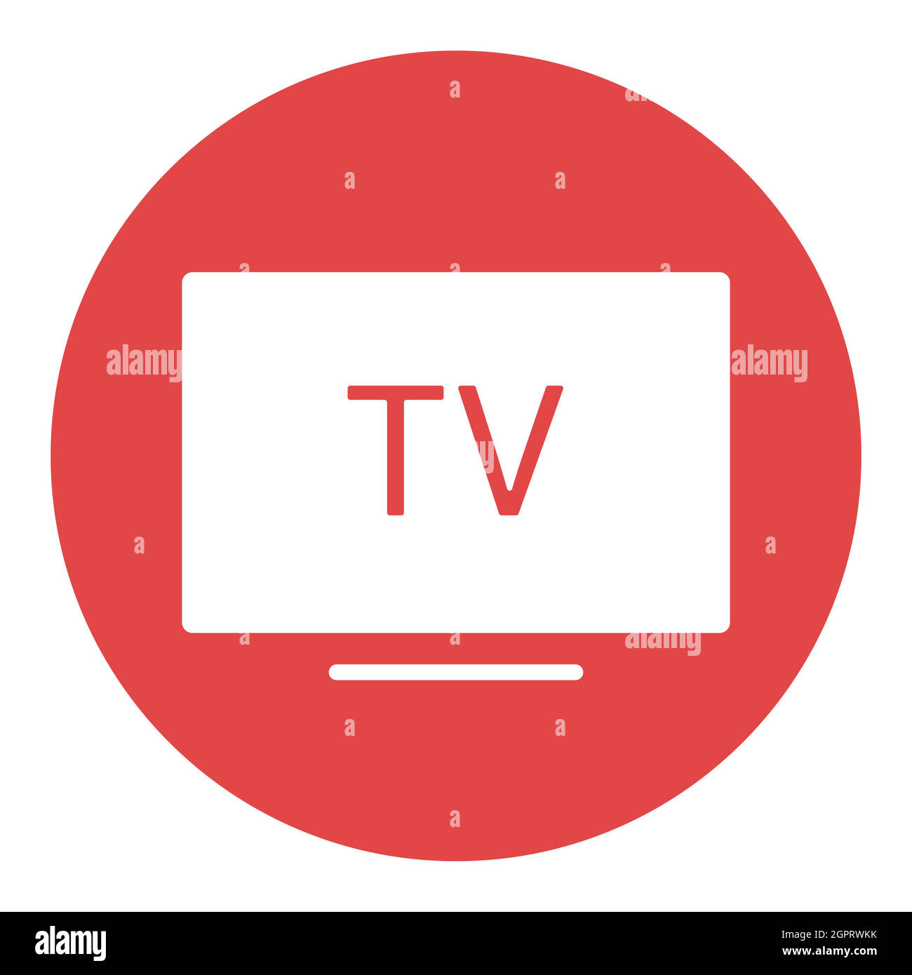 Smart TV flat vector isolated sign white glyph icon Stock Vector Image ...