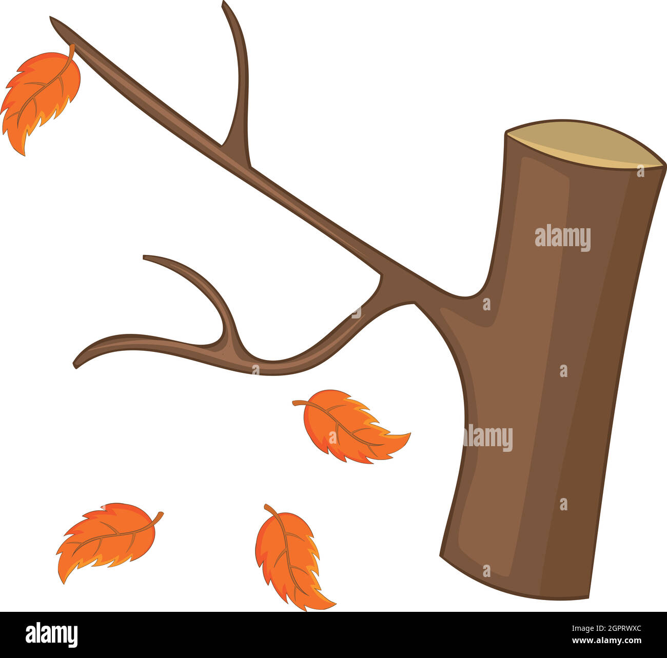 Branch tree autumn icon Cut Out Stock Images & Pictures - Alamy