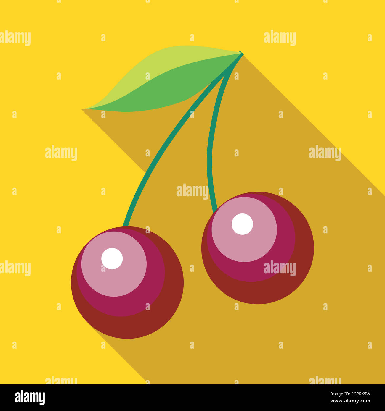 Decorative cherry Stock Vector Images - Alamy