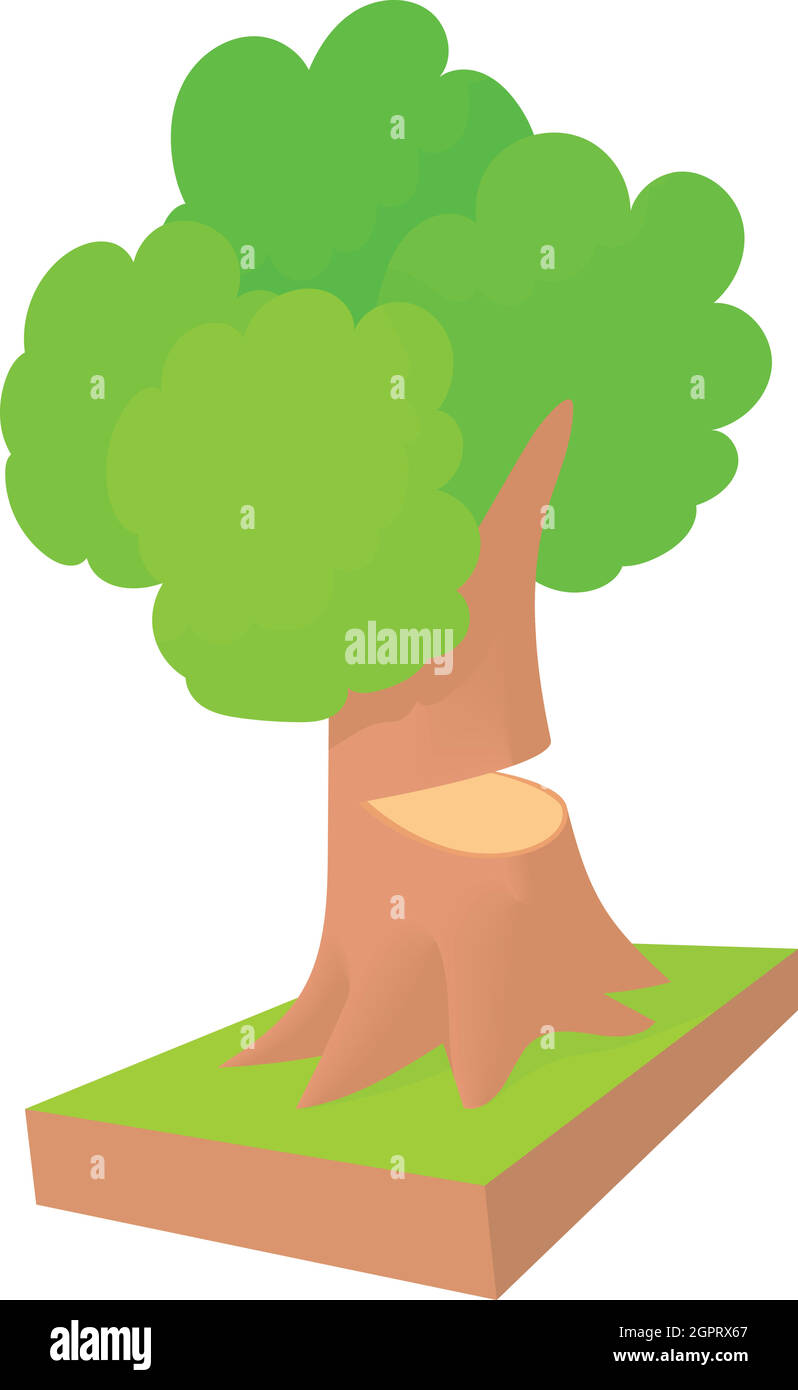 Cut tree trunk Stock Vector Images - Alamy