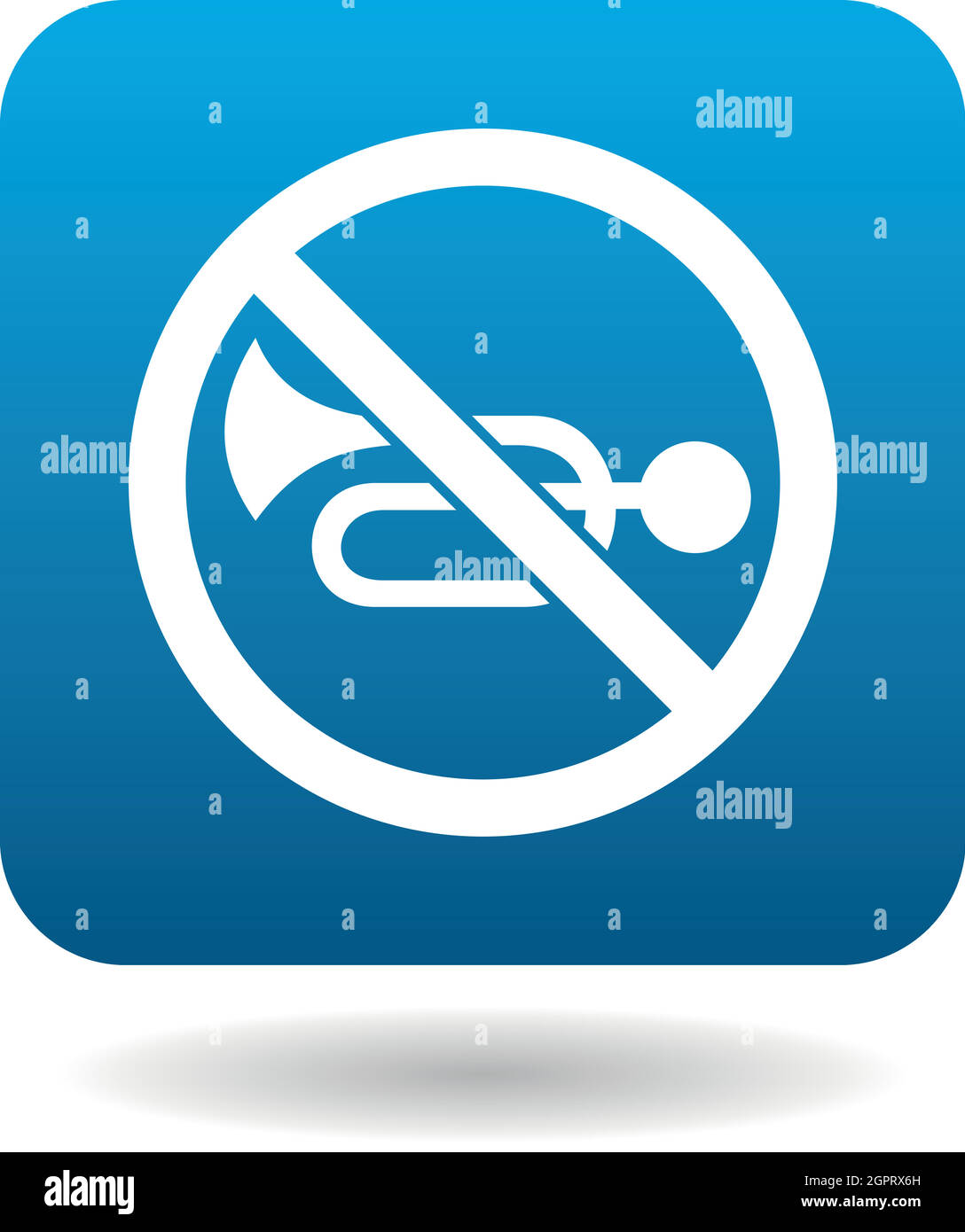 Traffic sign no horn hi-res stock photography and images - Alamy