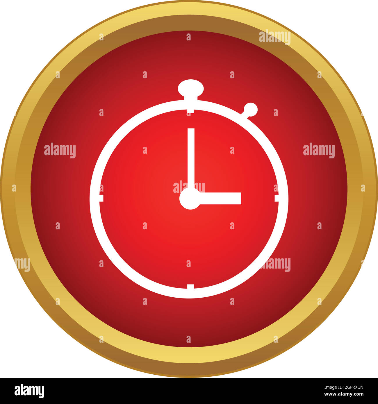 Simple clock icon in Stock Vector Images - Alamy