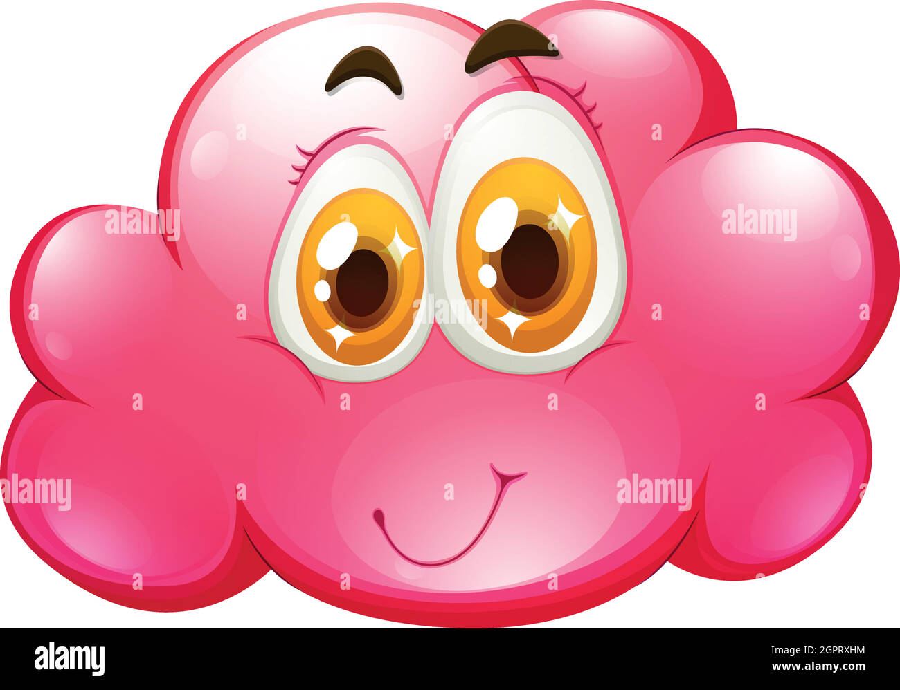Pink cloud isolated Stock Vector Images - Alamy