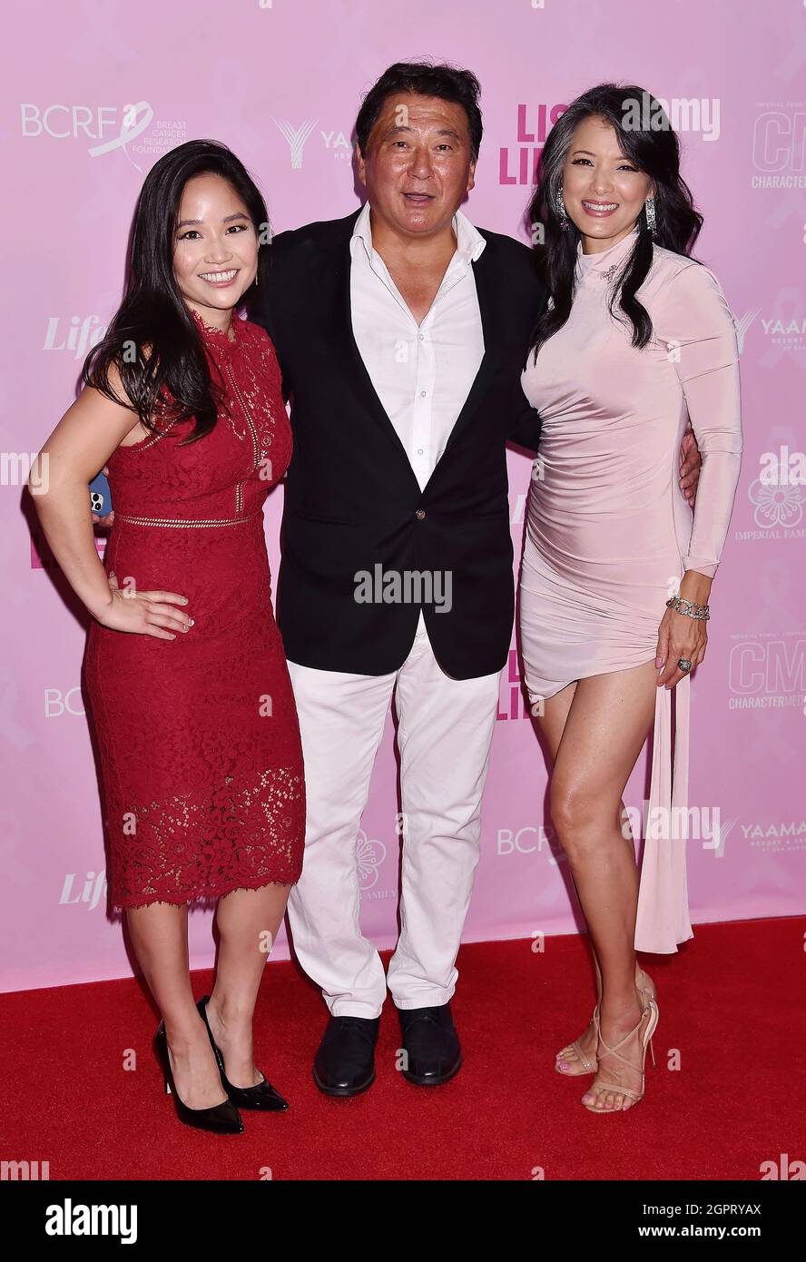 LOS ANGELES, CA - SEPTEMBER 29: Sylvia Kwan, guest, Kelly Hu attends ...