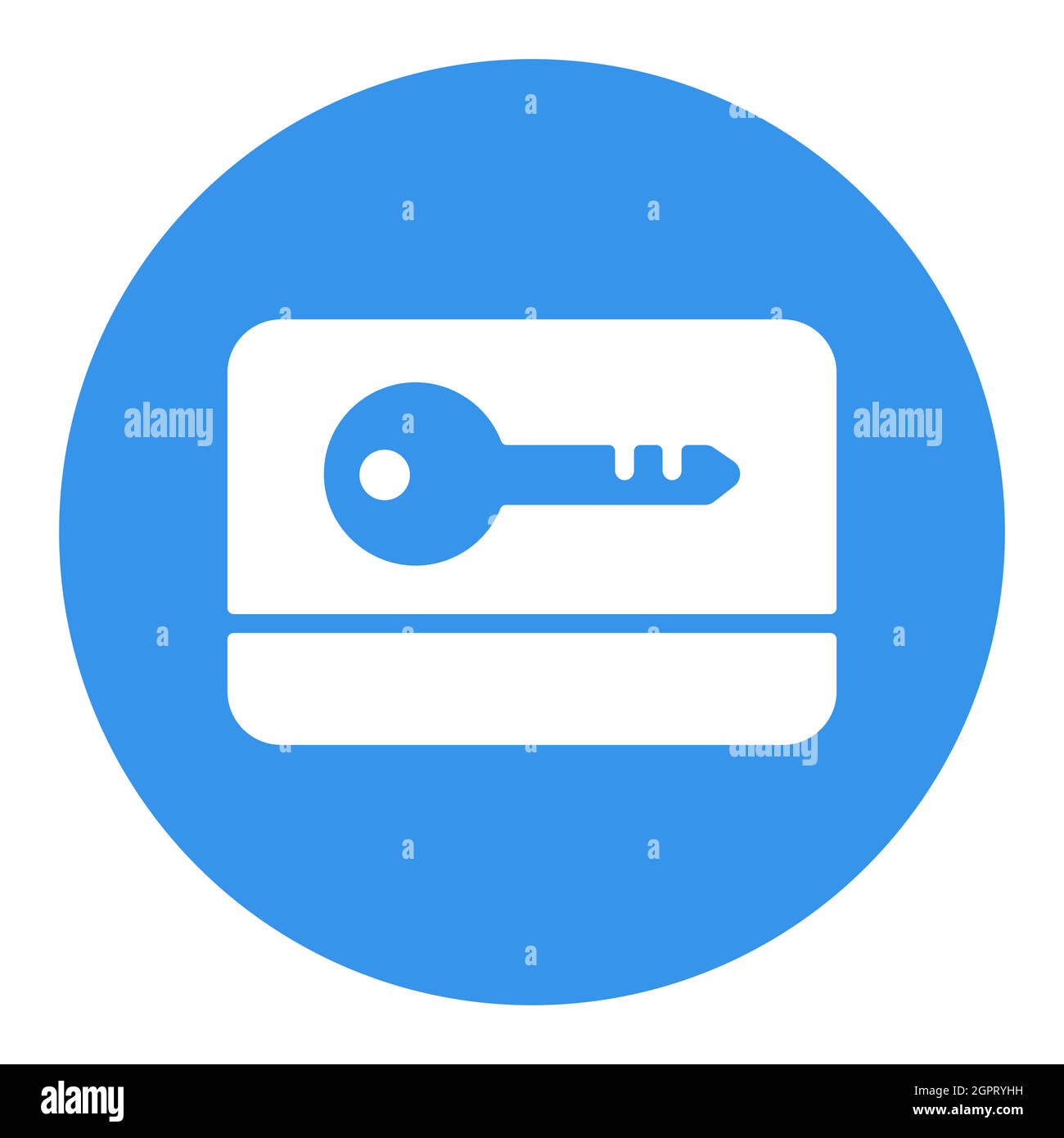 Card key flat vector isolated sign white glyph icon Stock Vector Image ...