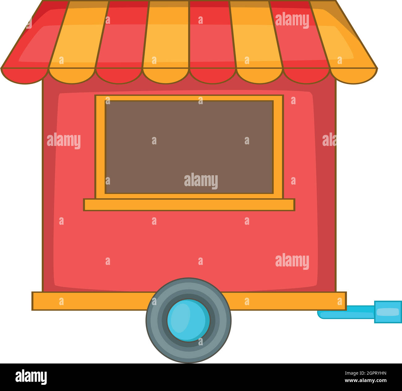 Street food trailer icon, cartoon style Stock Vector Image & Art - Alamy