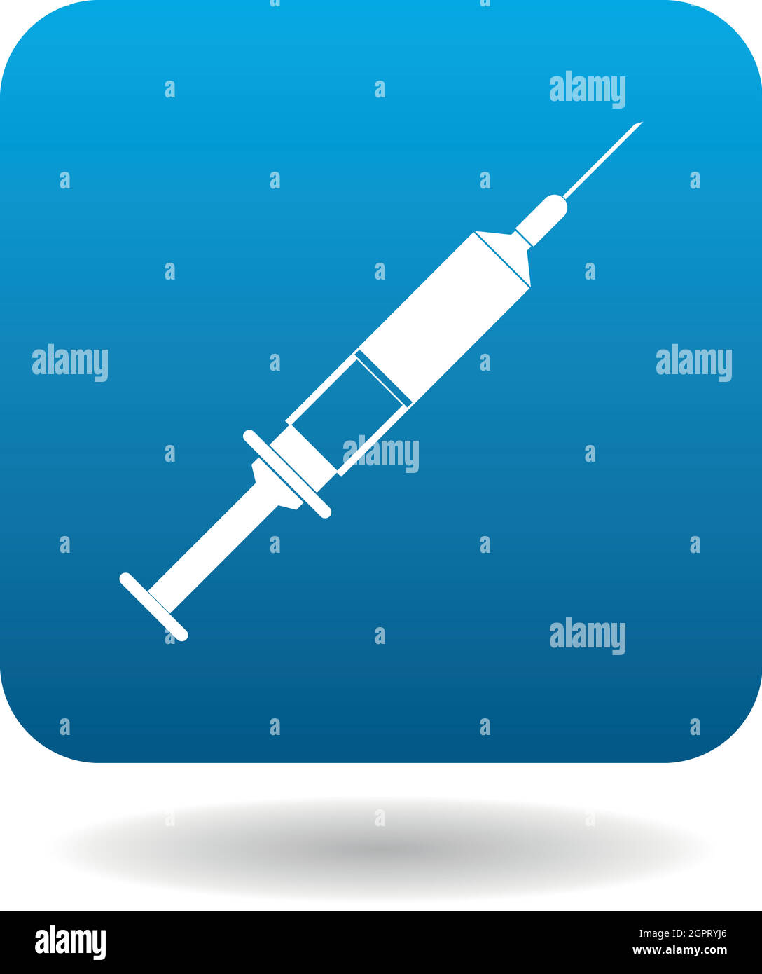 Injection syringe icon, simple style Stock Vector Image & Art - Alamy