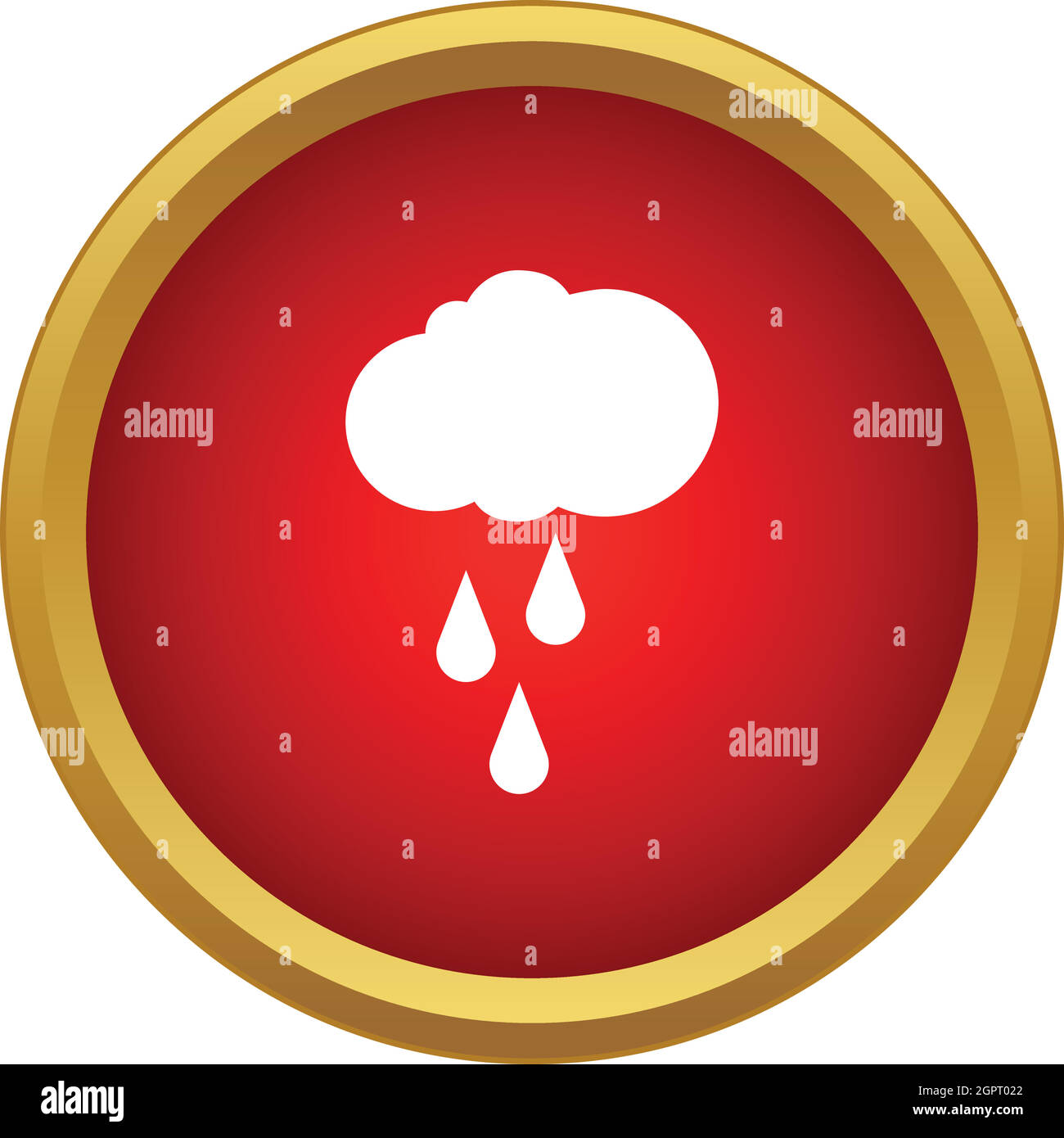 Rain icon, simple style Stock Vector Image & Art - Alamy