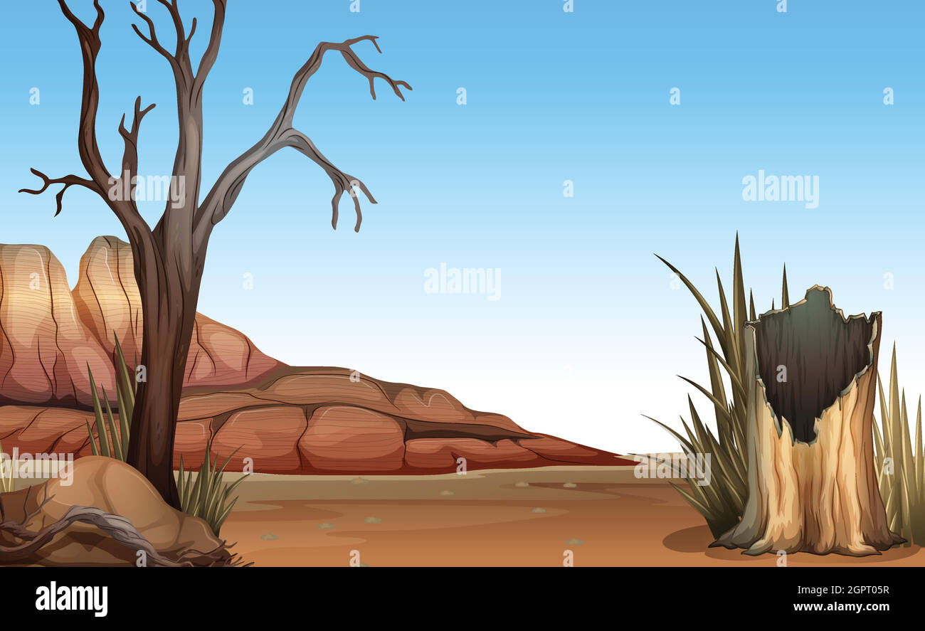 Desert environment Stock Vector Images - Alamy