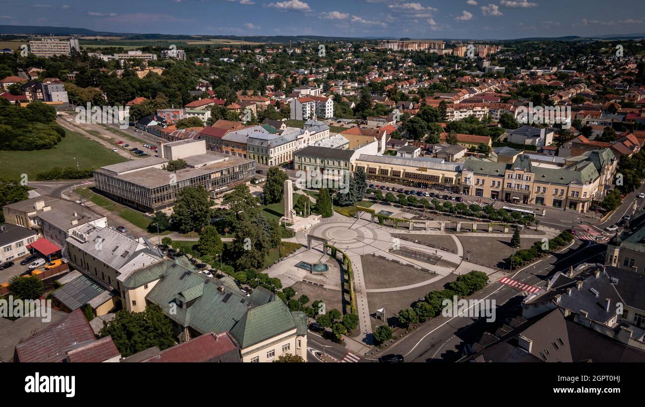 Aerial view of the town of Levice in Slovakia Stock Photo - Alamy