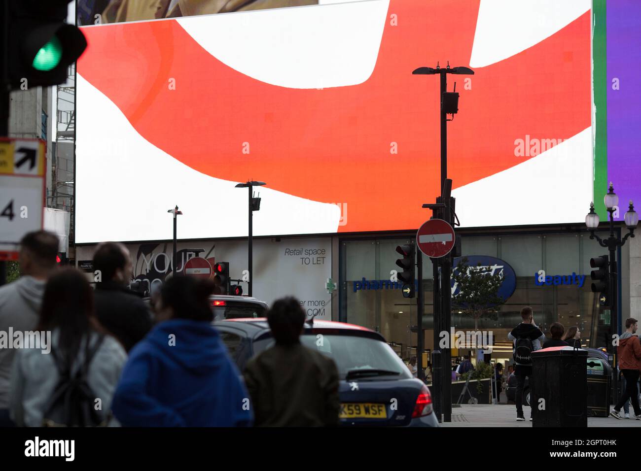 A Coca Cola advertisement supporting England is displayed on a large ...