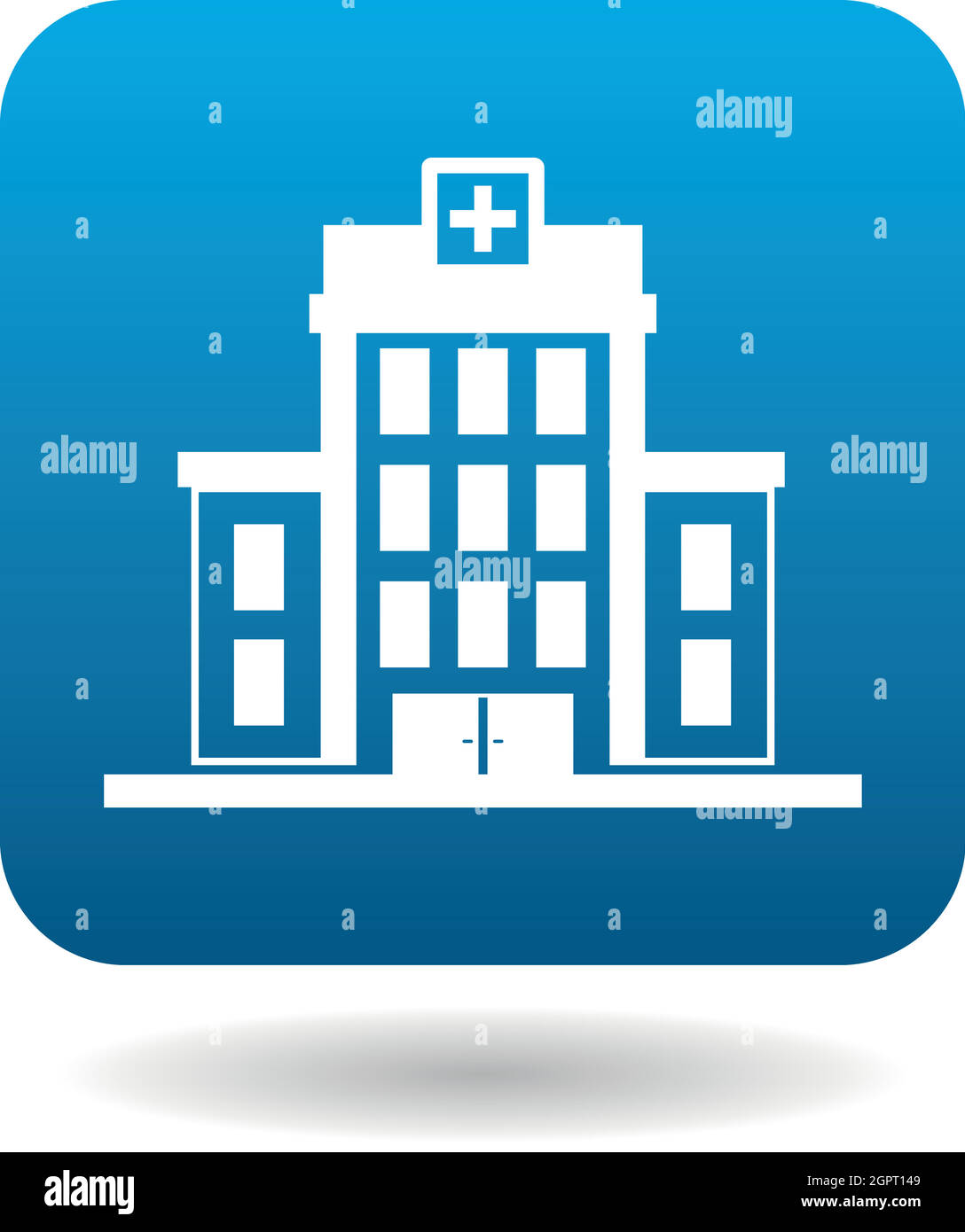 Hospital building isolated Stock Vector Images - Alamy