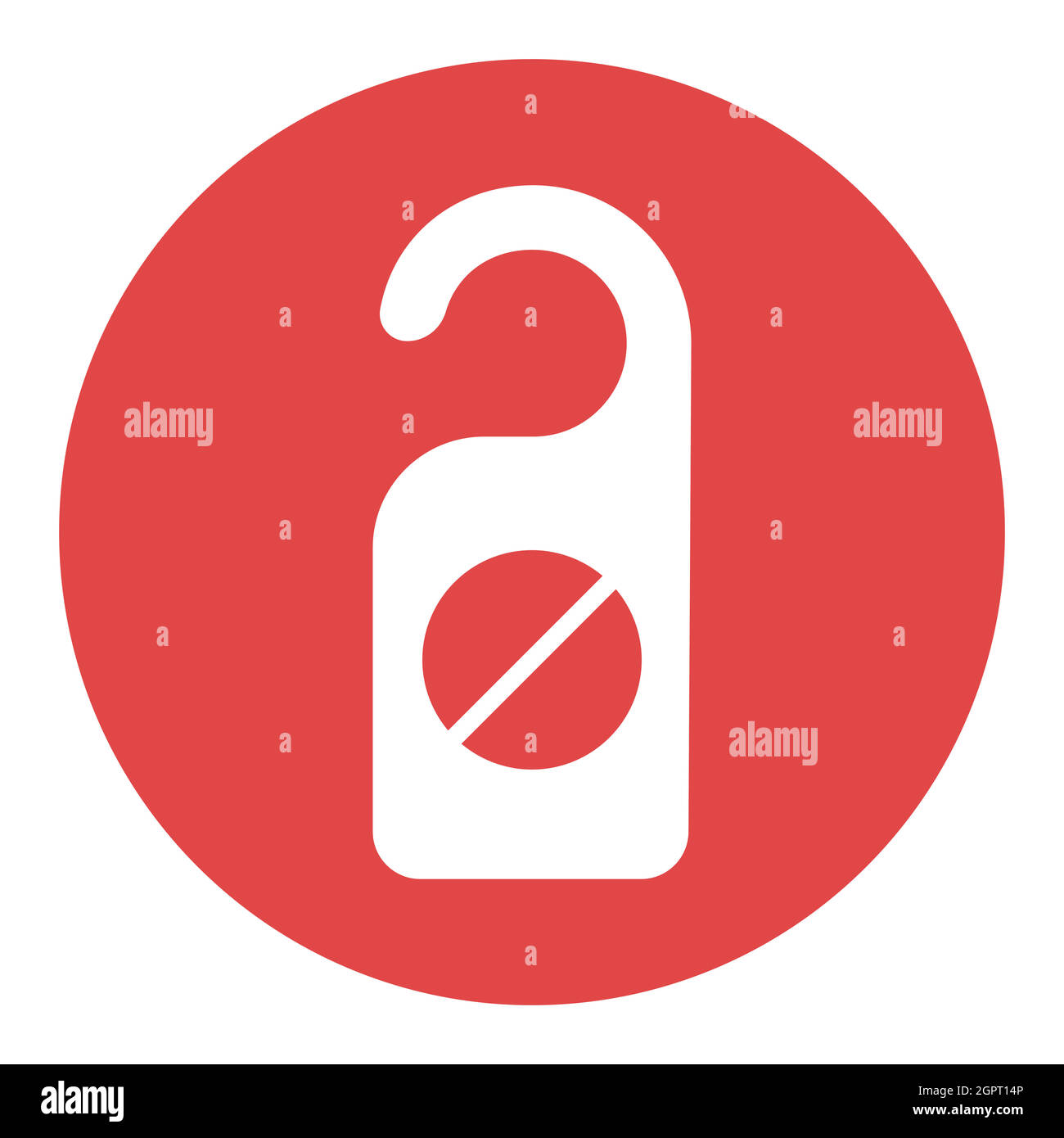 Do not disturb sign vector flat white glyph icon Stock Vector Image ...