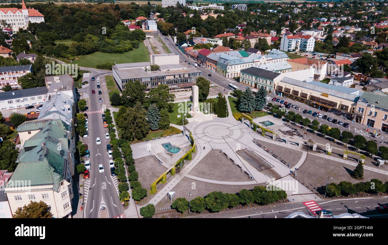 Aerial view of the town of Levice in Slovakia Stock Photo - Alamy