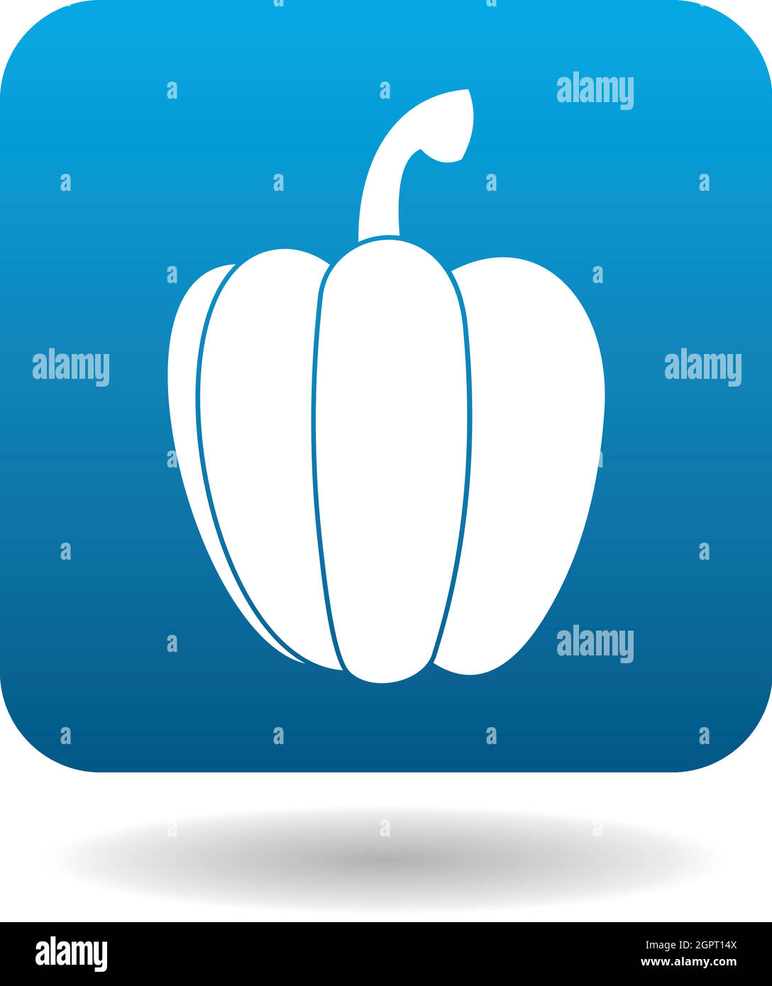 Bell pepper vegetable plant Stock Vector Images - Alamy