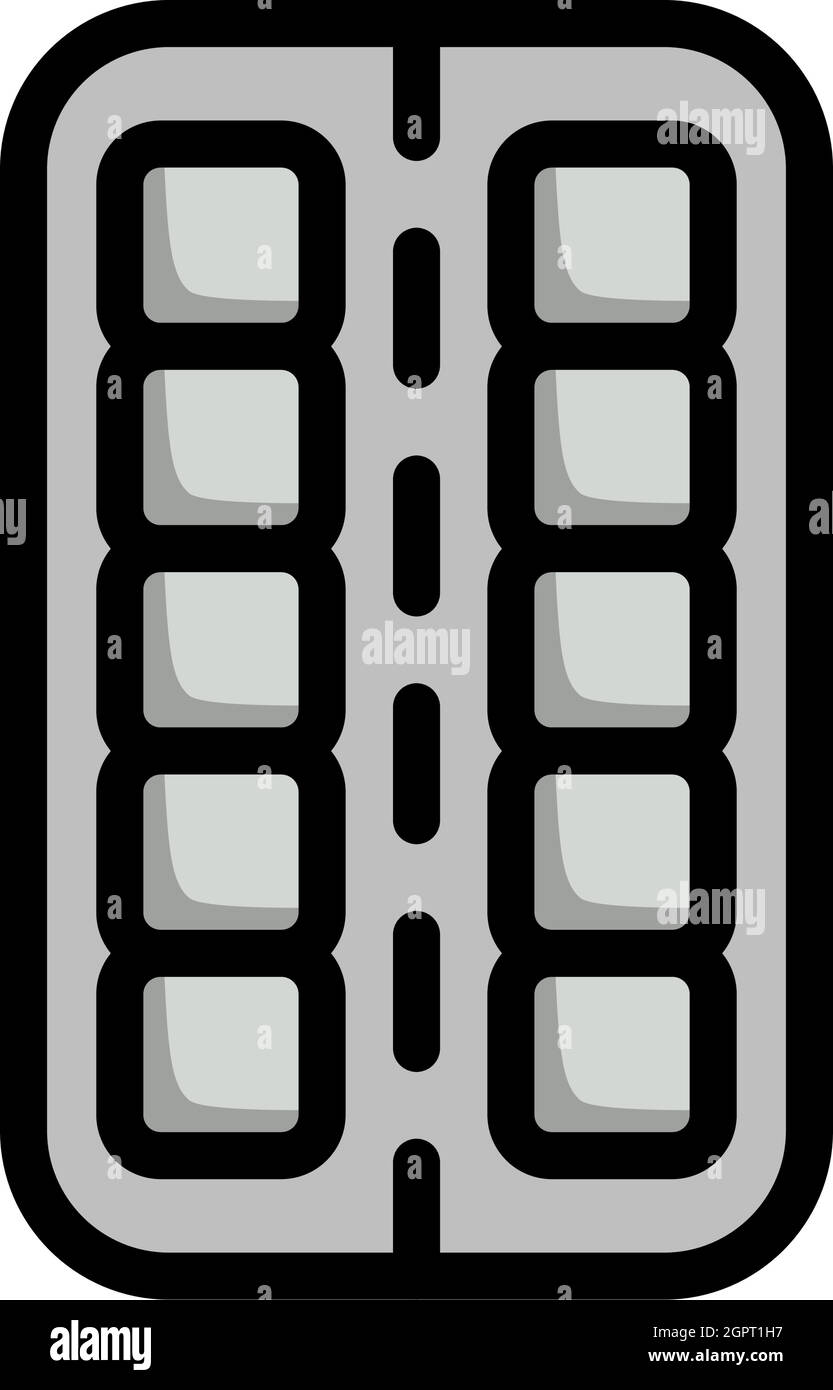 Pharmacy blister pack icon Stock Vector Images - Alamy