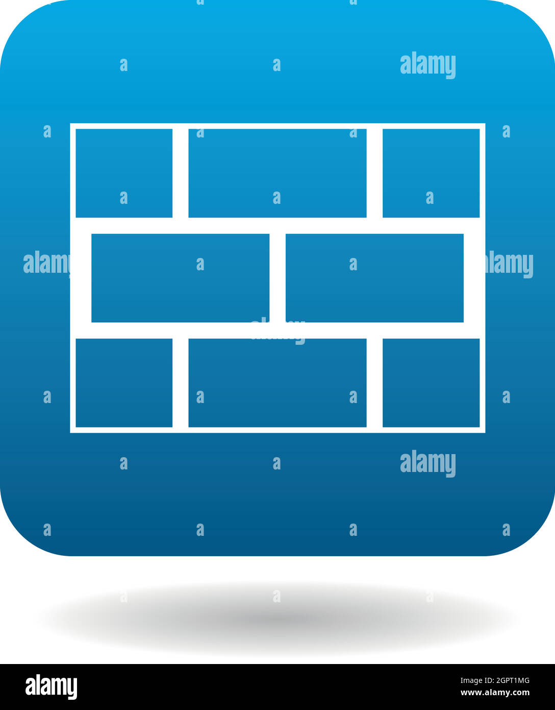 Brick wall icon, simple style Stock Vector Image & Art - Alamy