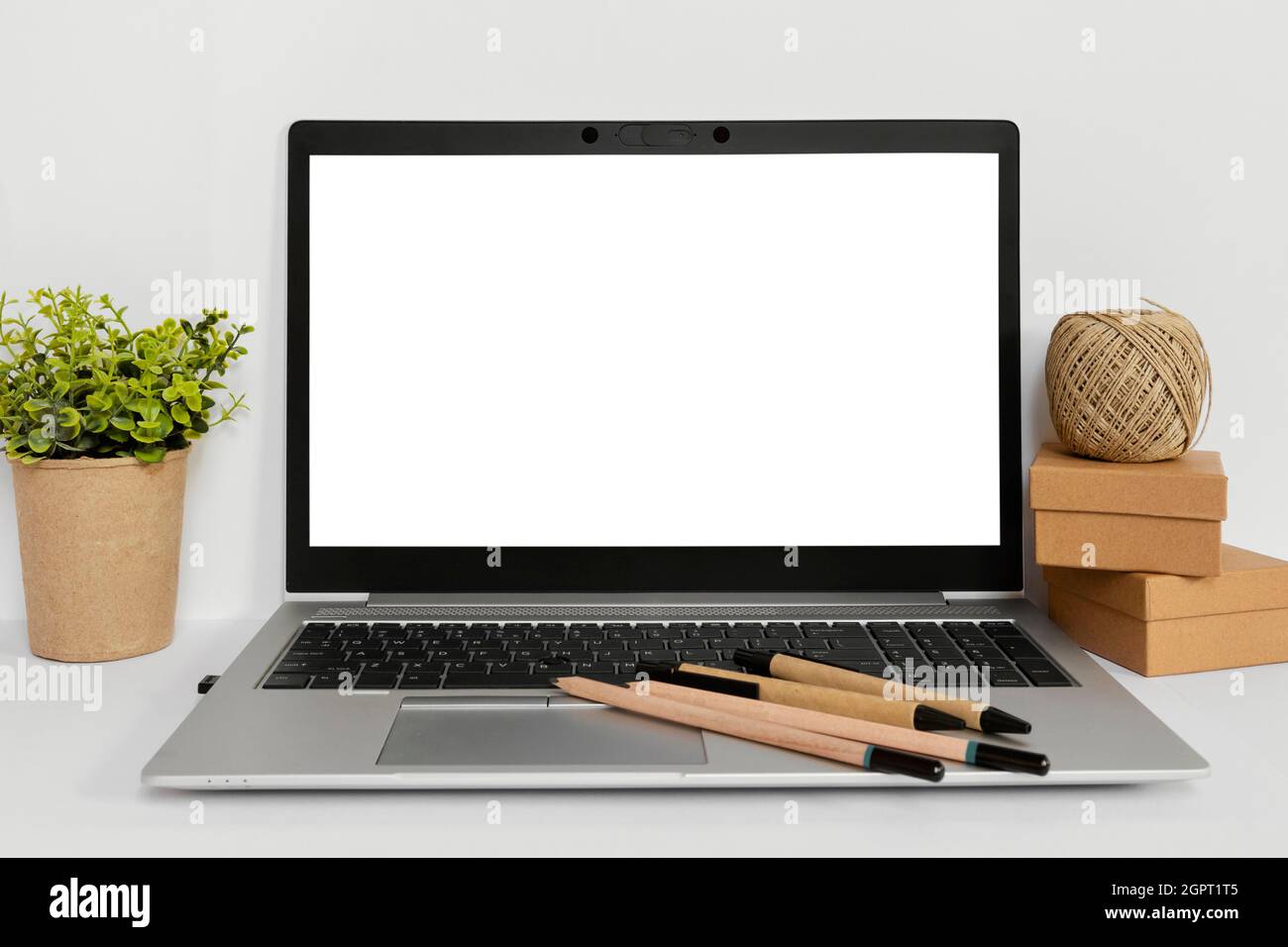 Blank computer monitor stationery hi-res stock photography and images ...