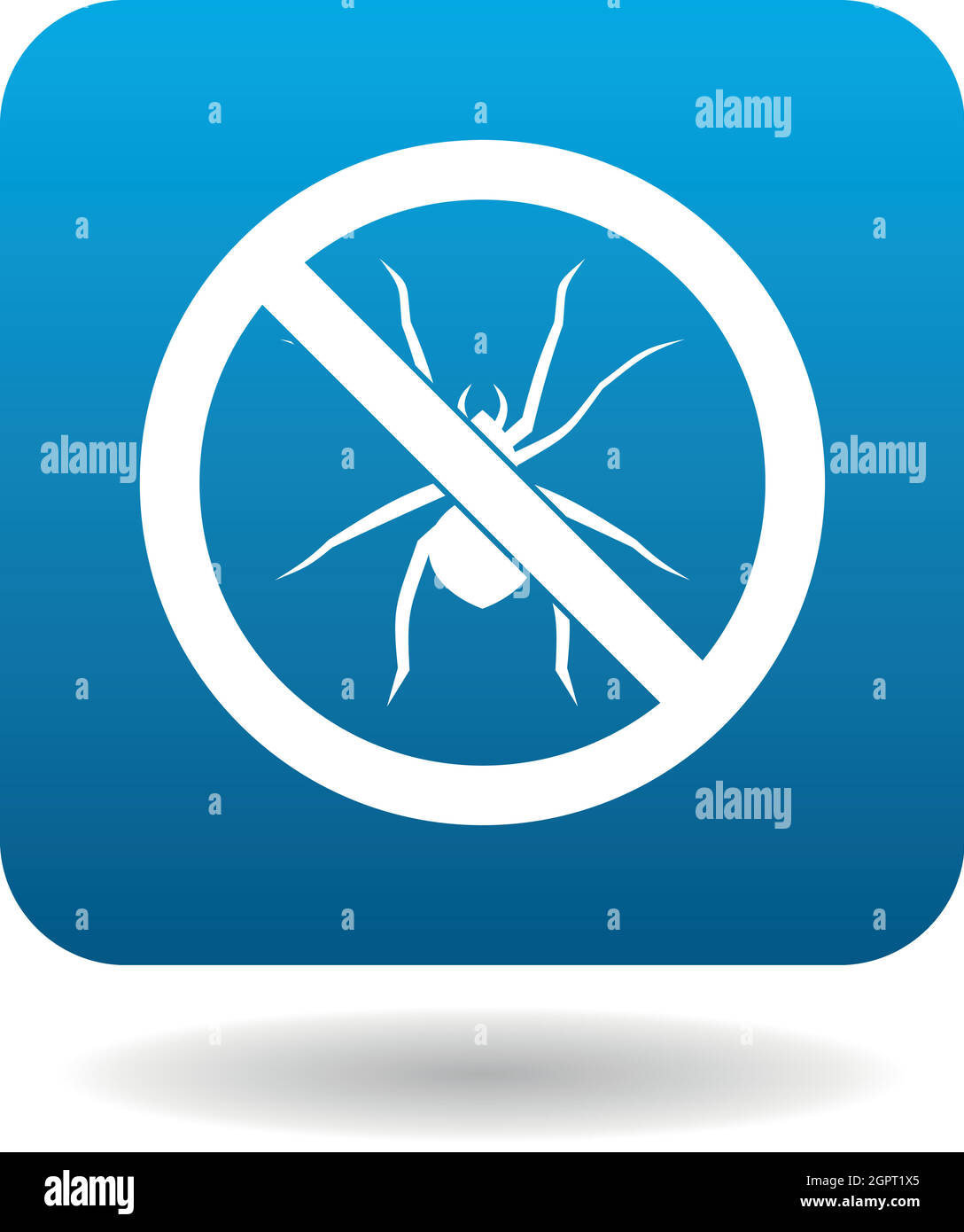 No spider sign icon, simple style Stock Vector Image & Art - Alamy