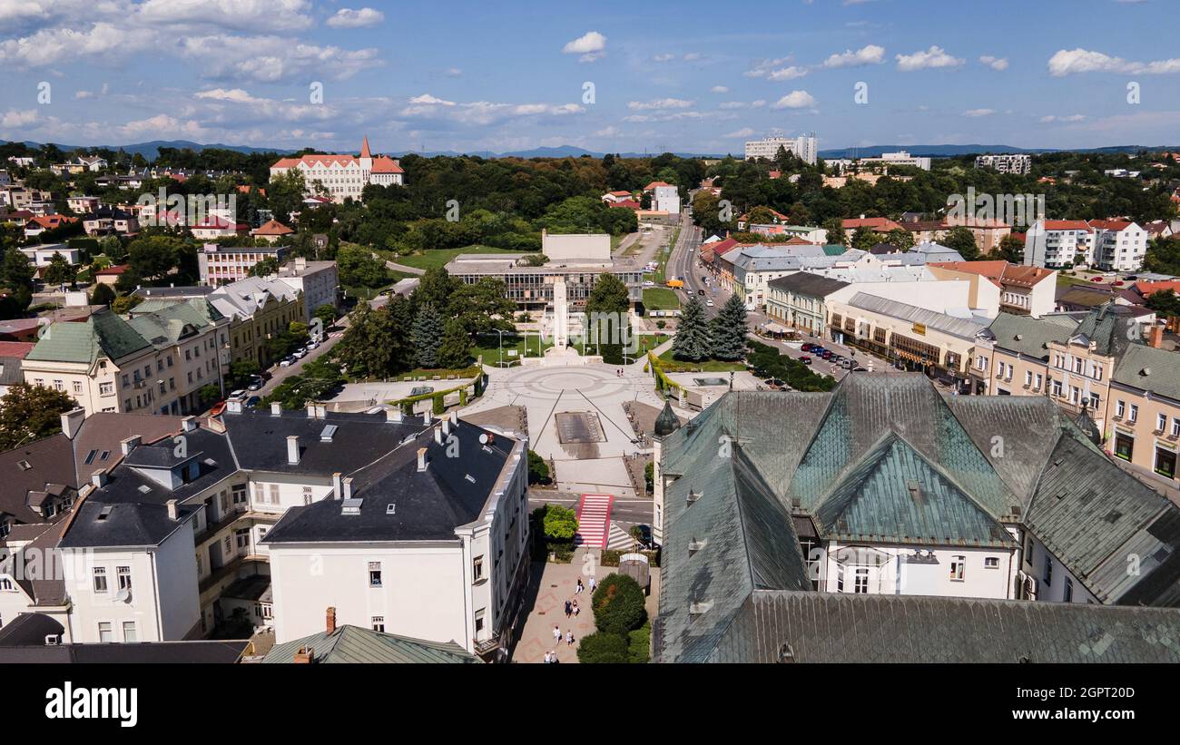 Aerial view of the town of Levice in Slovakia Stock Photo - Alamy