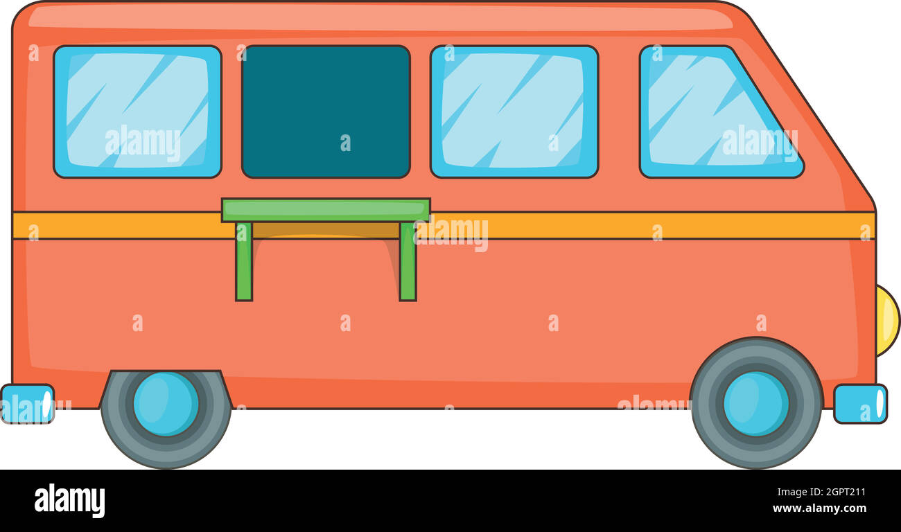 Van restaurant icon, cartoon style Stock Vector Image & Art - Alamy