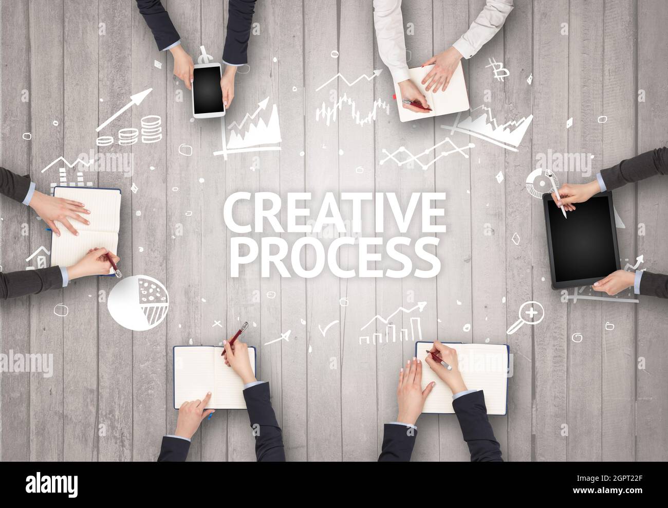 Group of Busy People Working in an Office Stock Photo - Alamy