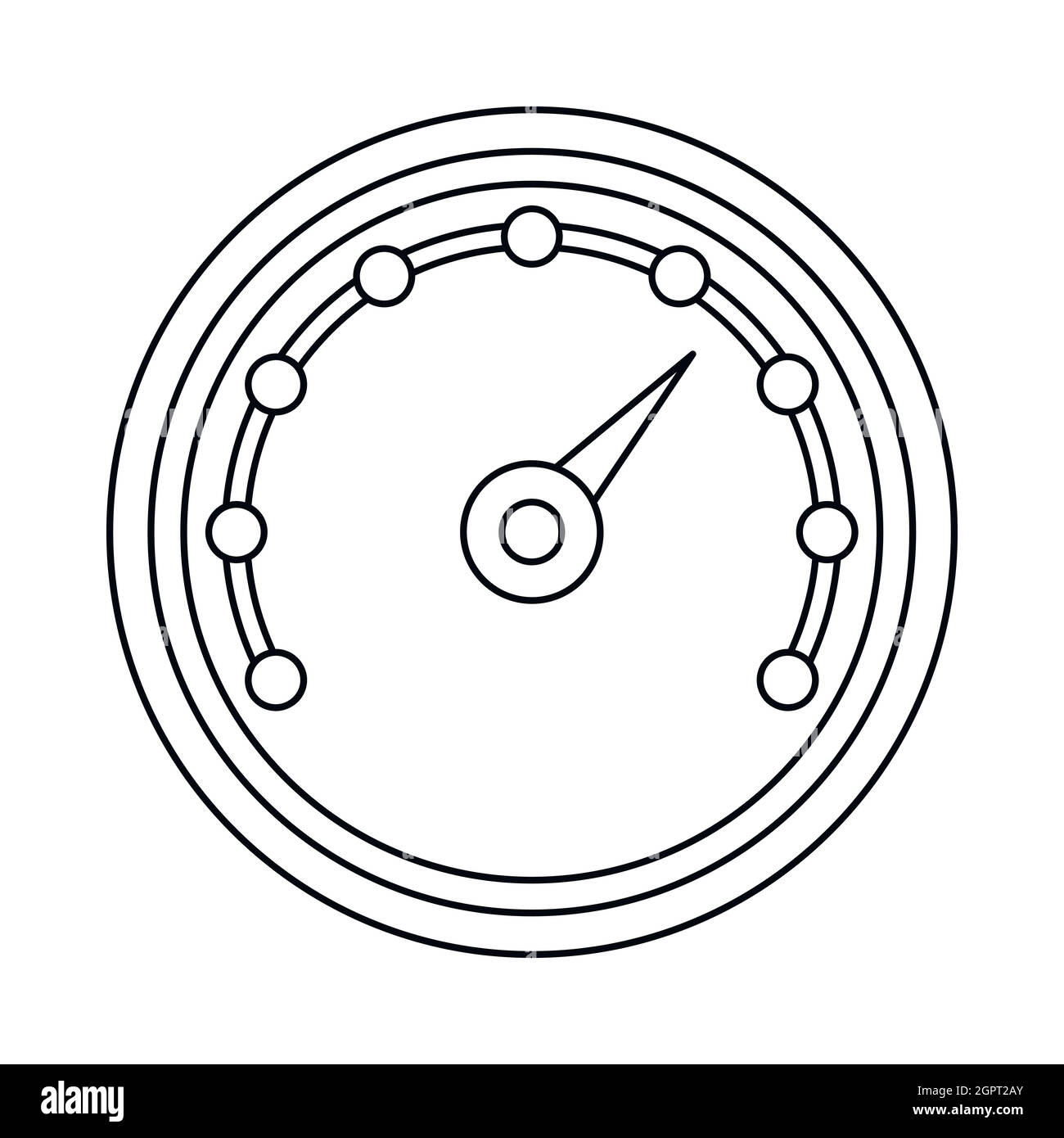 Speedometer icon, outline style Stock Vector Image & Art - Alamy
