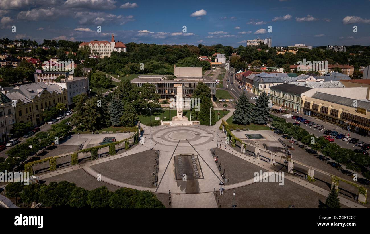 Aerial view of the town of Levice in Slovakia Stock Photo - Alamy