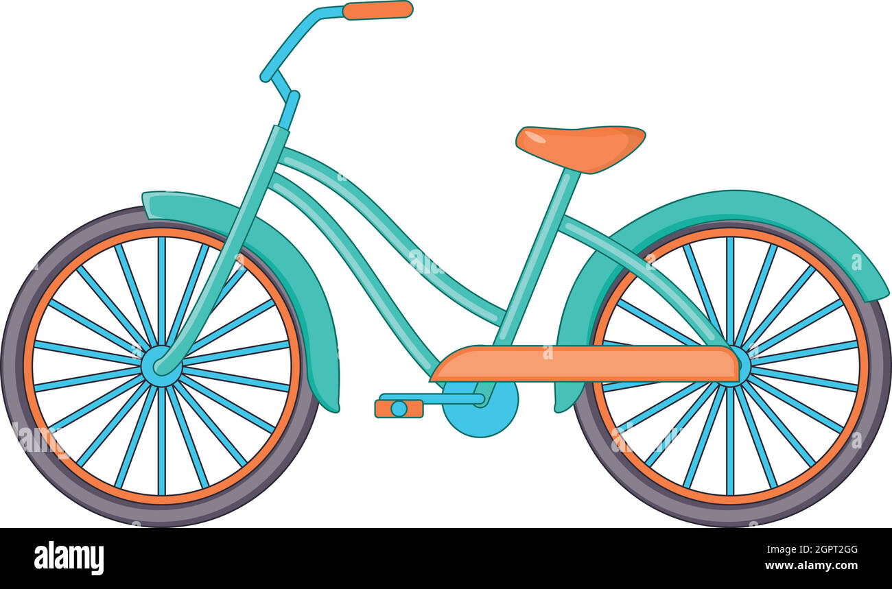 Bike icon, cartoon style Stock Vector Image & Art - Alamy