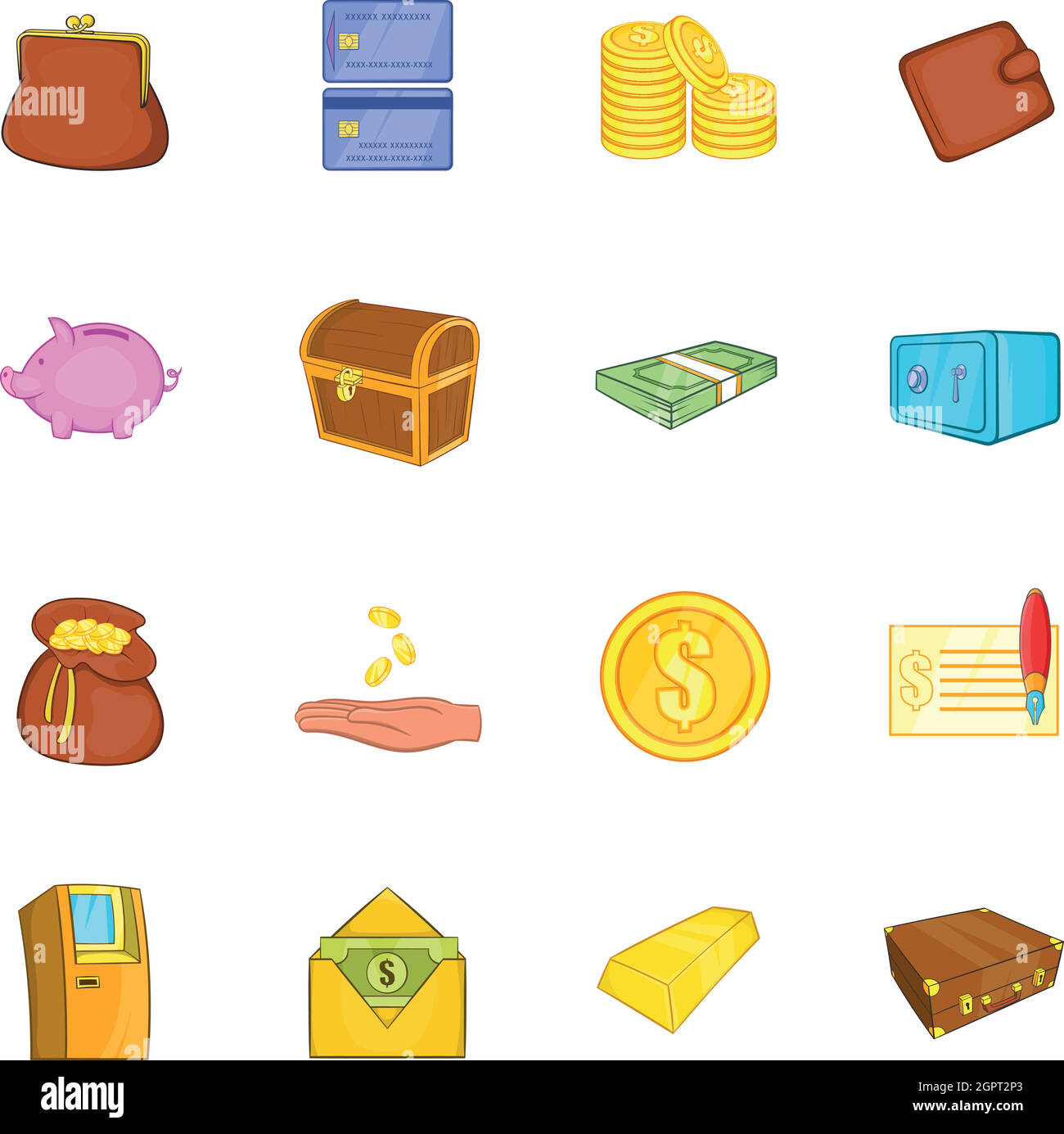 Flat style money stack Cut Out Stock Images & Pictures - Alamy