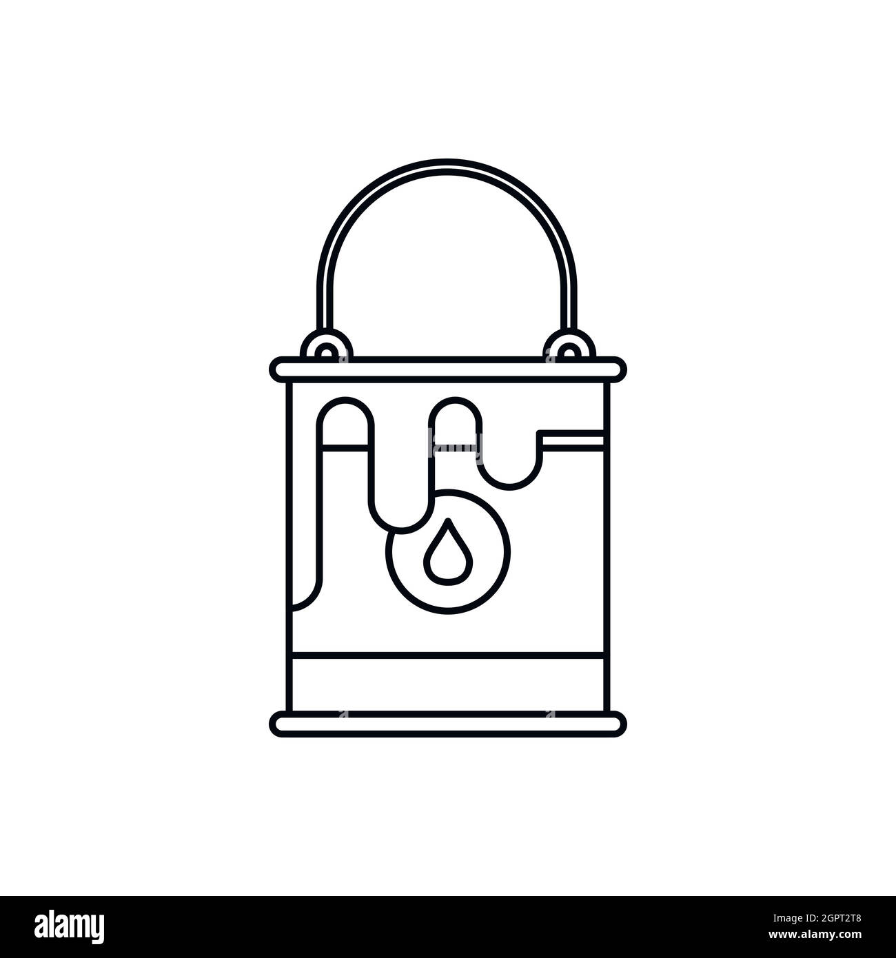 Ink container icon outline Cut Out Stock Images & Pictures - Alamy