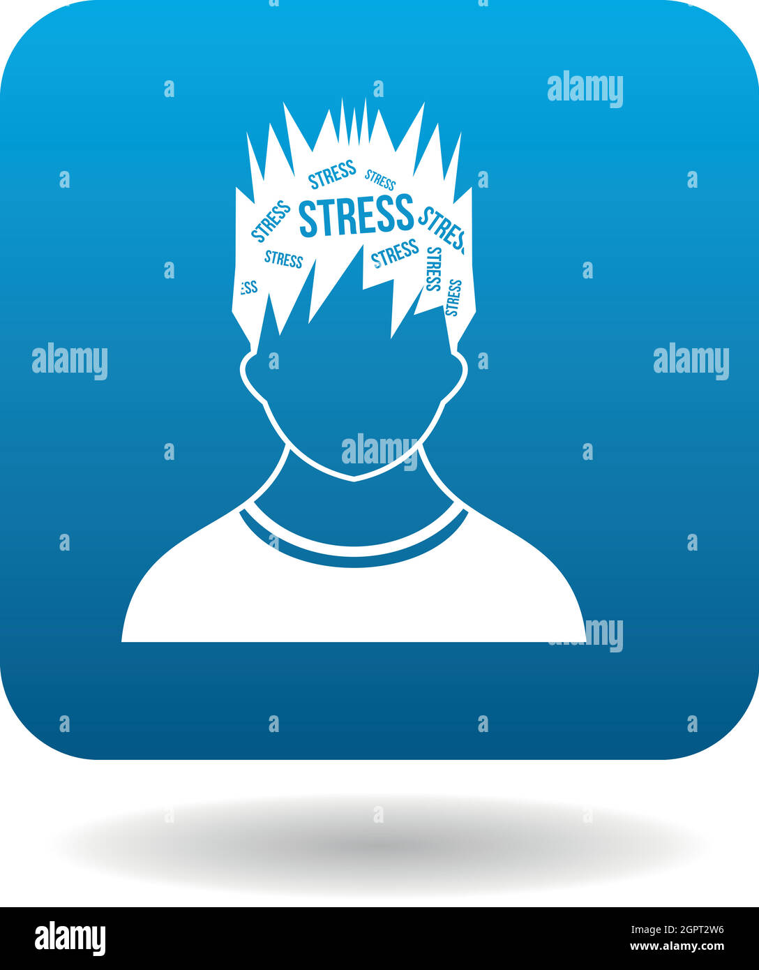 Sad human face in Stock Vector Images - Alamy