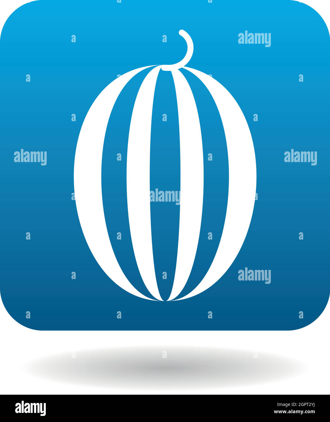 Watermelon icon in flat style Stock Vector Image & Art - Alamy