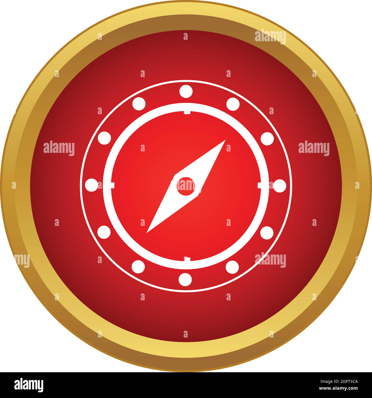Compass icon in simple style Stock Vector Image & Art - Alamy