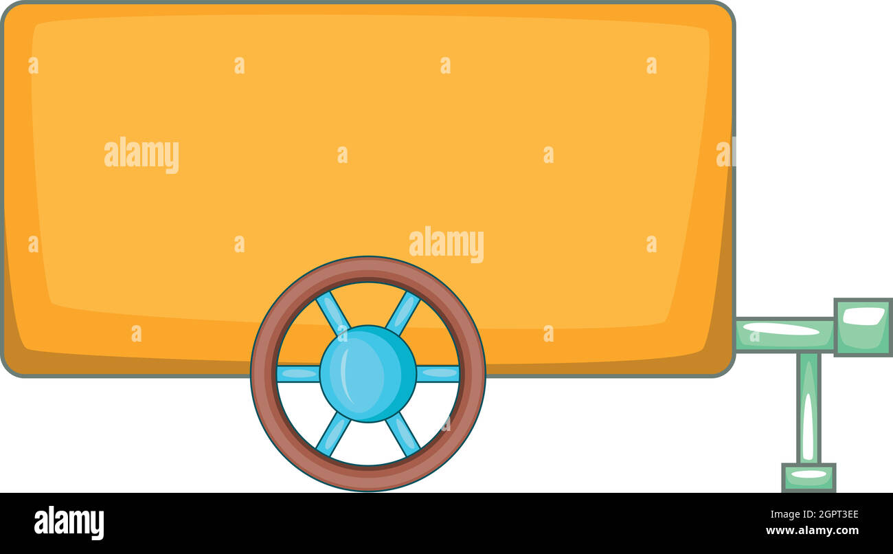 Vehicle car trailer icon, cartoon style Stock Vector Image & Art - Alamy