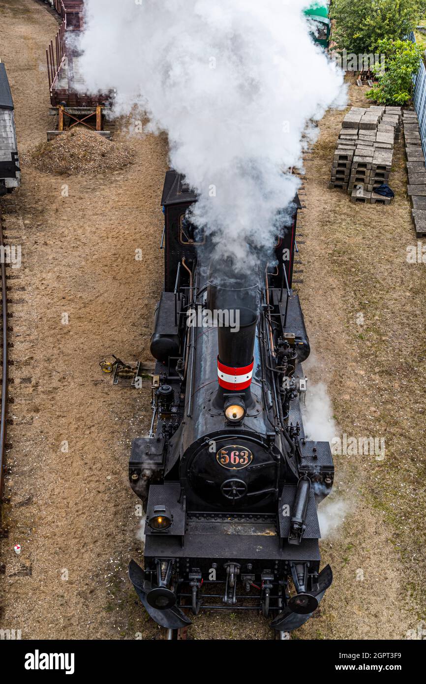 Steam locomotive meeting at the Odense Railway Museum (Jernbanemuseum ...