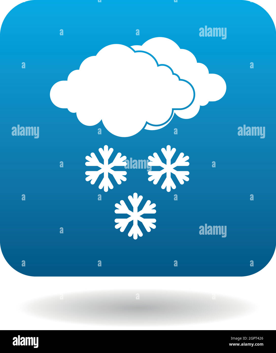 Blue sky clouds and snow Stock Vector Images - Alamy