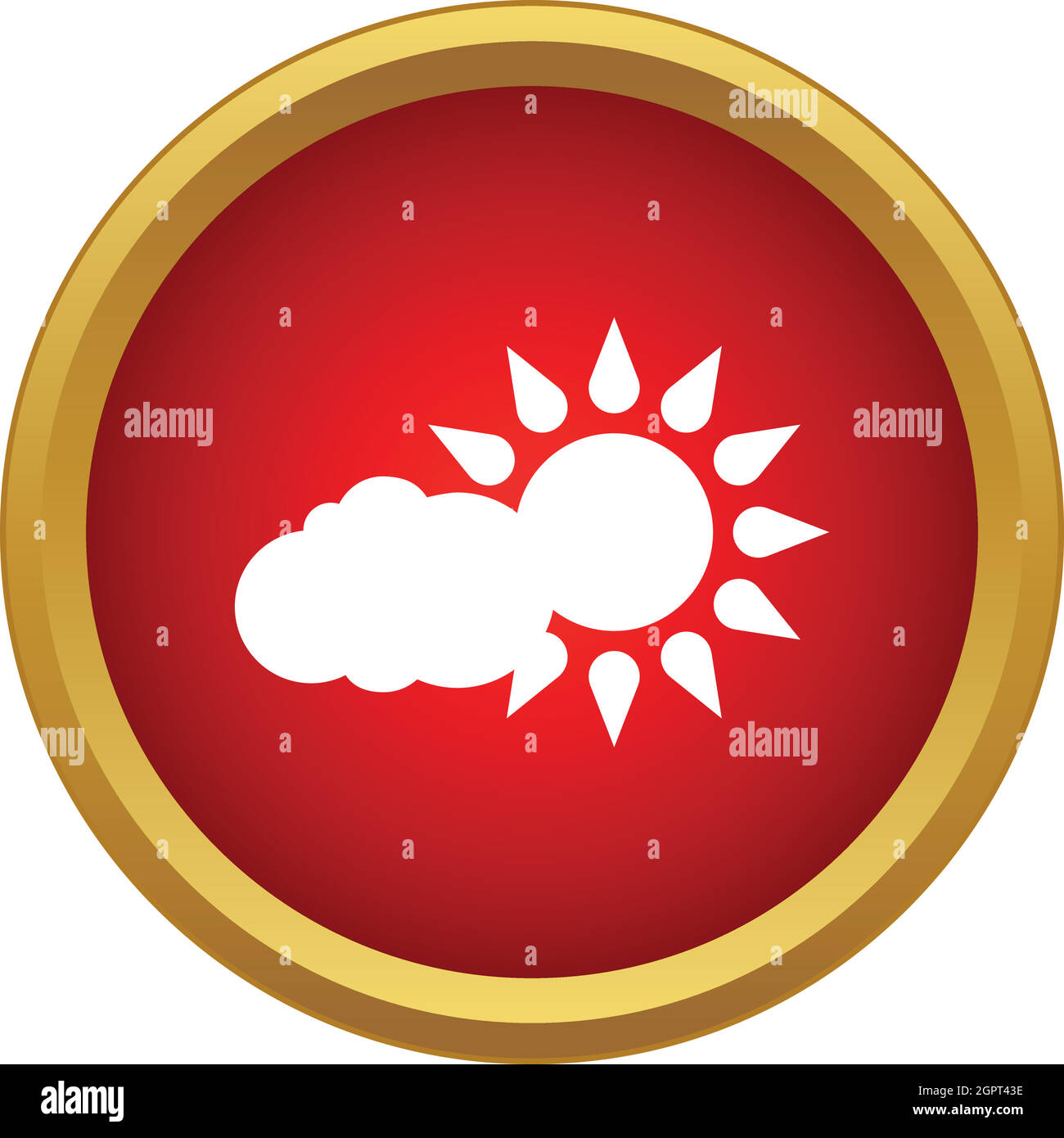 Cloudy sunset in sky Stock Vector Images - Alamy