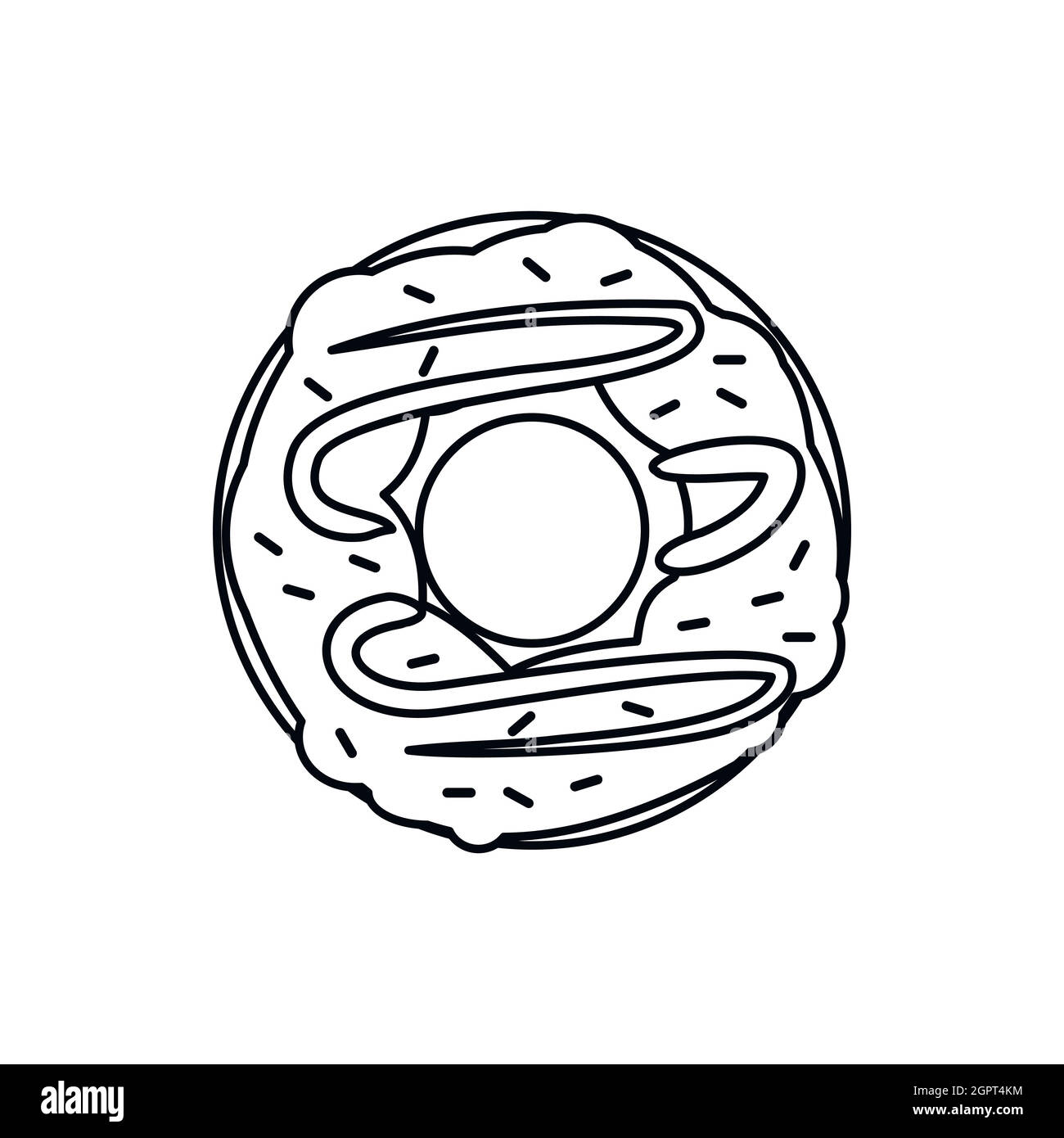 Brown sugar line icon Cut Out Stock Images & Pictures - Alamy